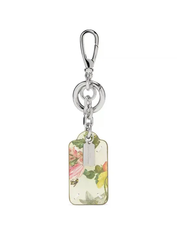 MAISON MARGIELA Tag Keyring - Neutrals