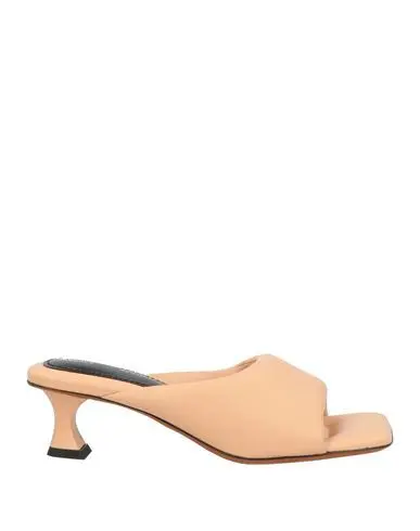 Proenza Schouler Lambskin Slide Sandals - Sand