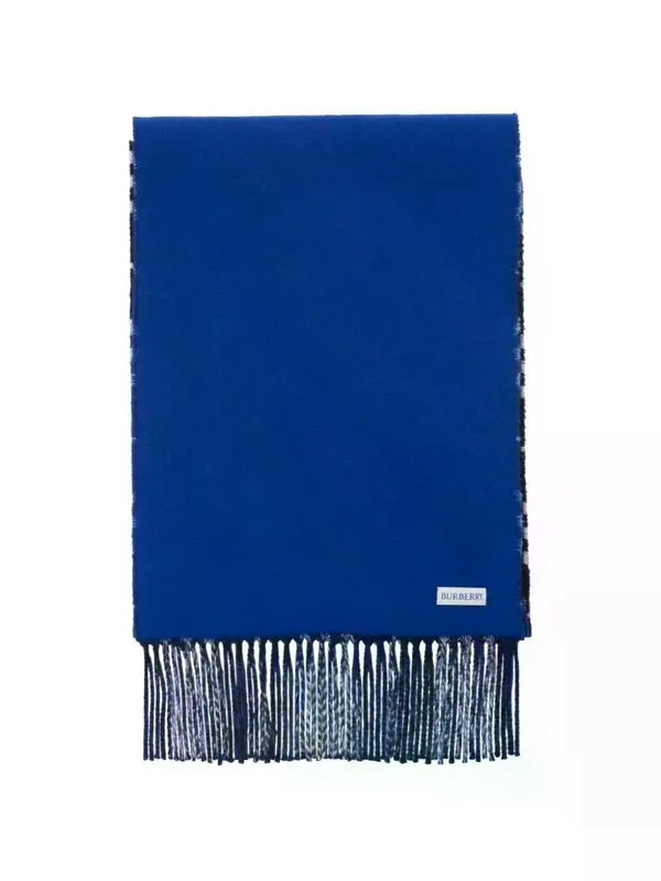 Burberry Gradient Check Cashmere Scarf - Blue