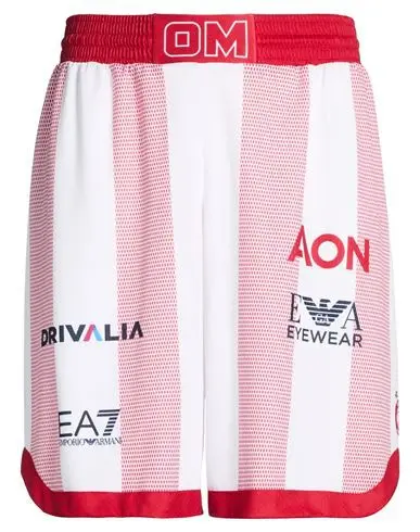 EA7 Two-tone Athletic Shorts - White