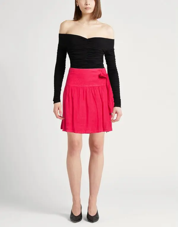 120% Lino Linen Mini Wrap Skirt