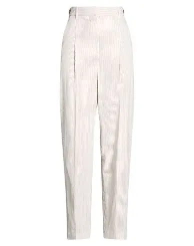 Brunello Cucinelli Linen Cotton Blend Striped Pants