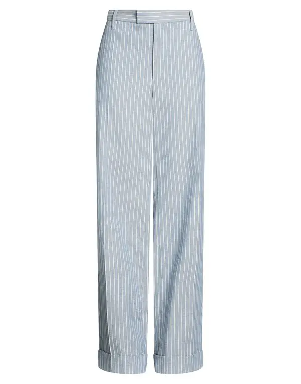 Brunello Cucinelli Wide-leg Striped Twill Pants