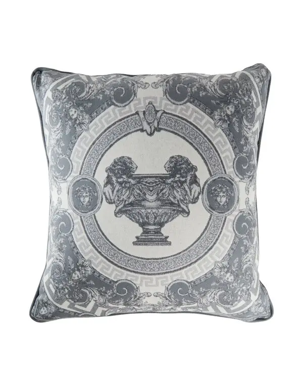 Versace Pillow Or Pillow Case Wool, Cashmere - Grey