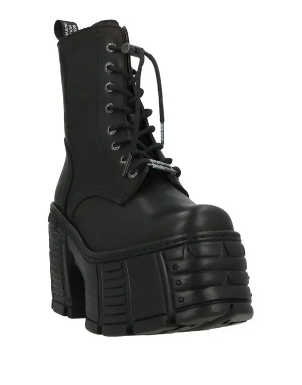NEW ROCK Leather Ankle Boots