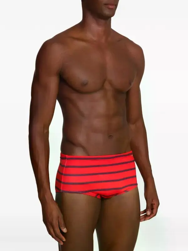 AMIR SLAMA Striped Swimming Trunks