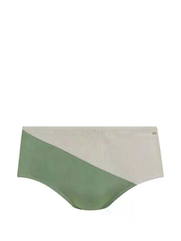AMIR SLAMA Colour-block Swimming Trunks - Green