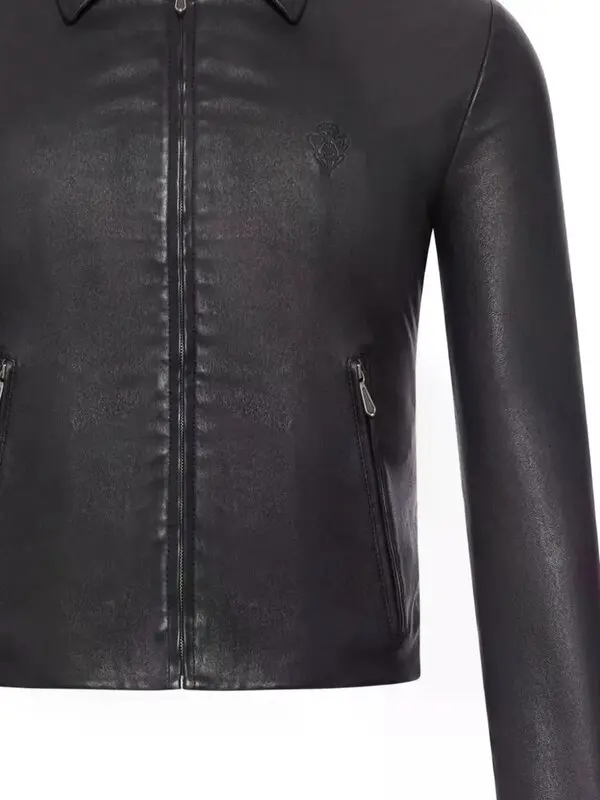 Gucci Zip-up Leather Jacket