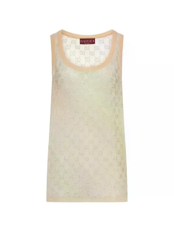 Gucci Gg Jacquard Silk Top