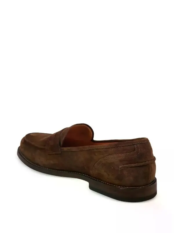 ALBERTO FASCIANI Brian Suede Penny Loafers