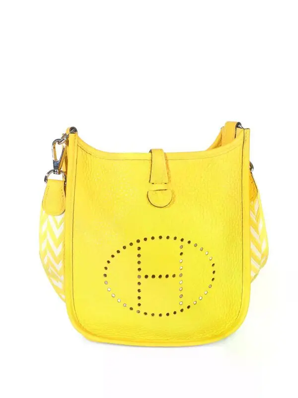 Hermès 2019 Evelyne Jaune De Naples Clemence Tpm Leather Bag - Yellow