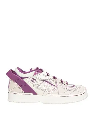 DC SHOES Low-top Two-tone Leather Sneakers - Off White