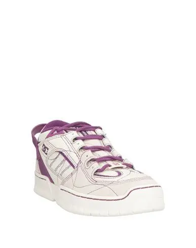 DC SHOES Low-top Two-tone Leather Sneakers - Off White