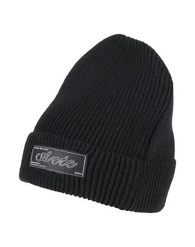 ARTE' Ribbed Knit Beanie - Black