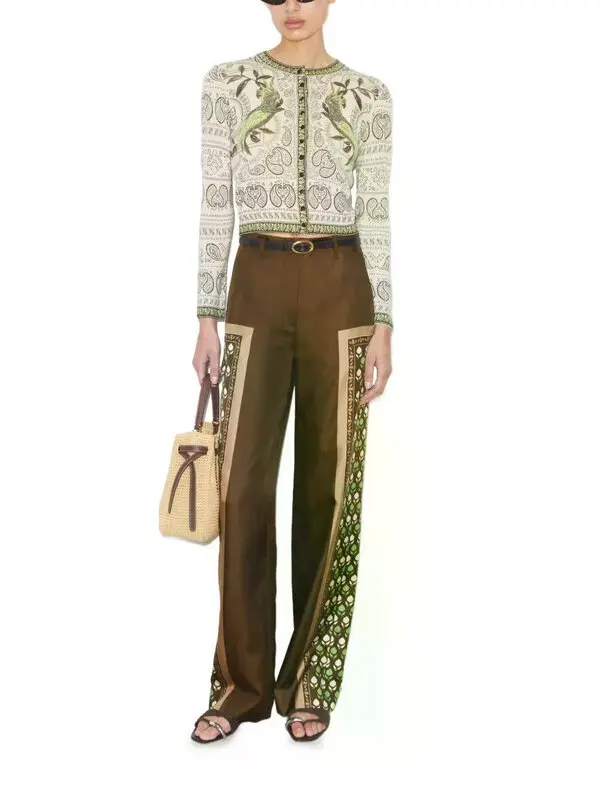 Tory Burch Printed Wool Cardigan