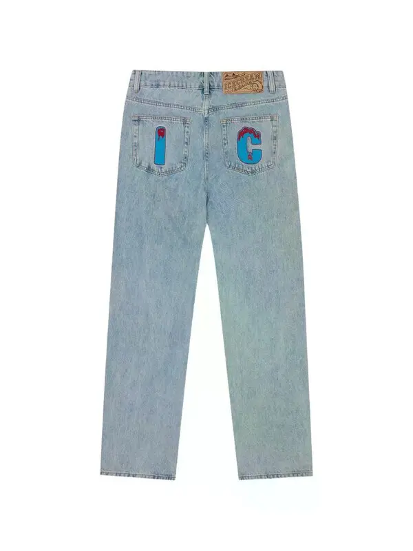 ICECREAM Light Wash Beaded Jeans