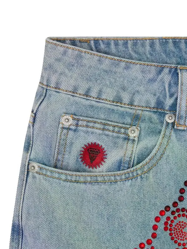 ICECREAM Light Wash Beaded Jeans
