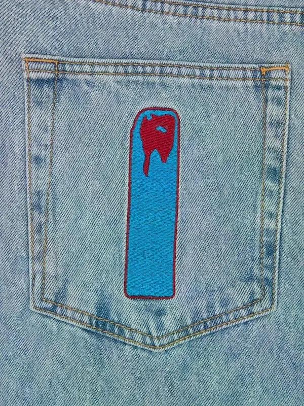 ICECREAM Light Wash Beaded Jeans