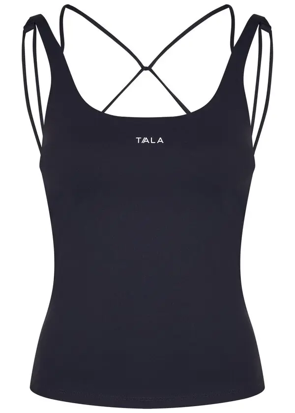 TALA Skinluxe Multi Strap Stretch-jersey Tank Top - Navy