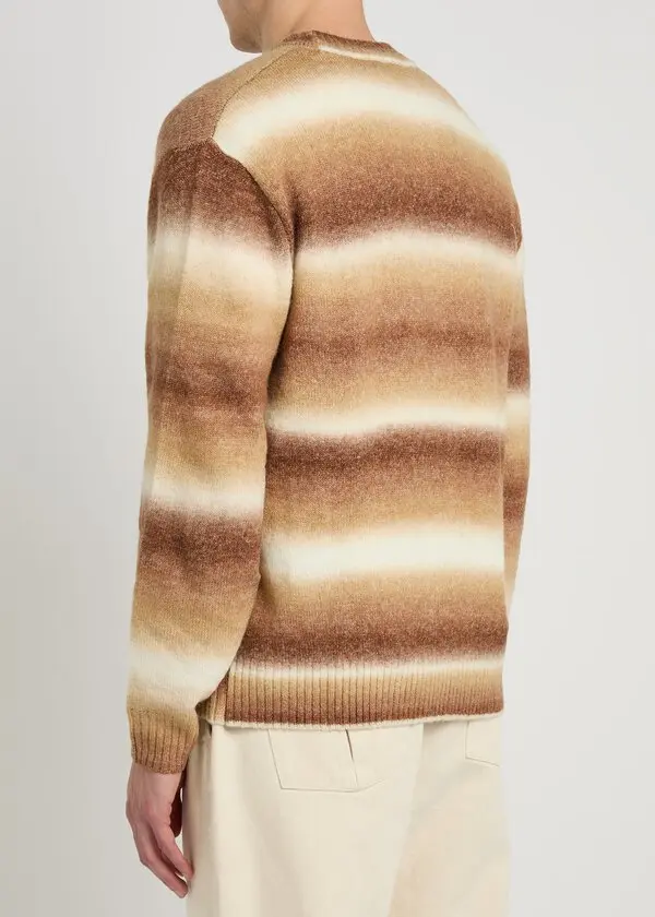 LES DEUX Boston Gradient Fine-knit Cardigan