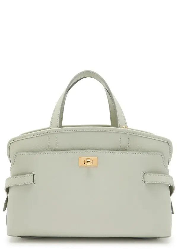 ANYA HINDMARCH Wilson Small Leather Top Handle Bag - Light Blue