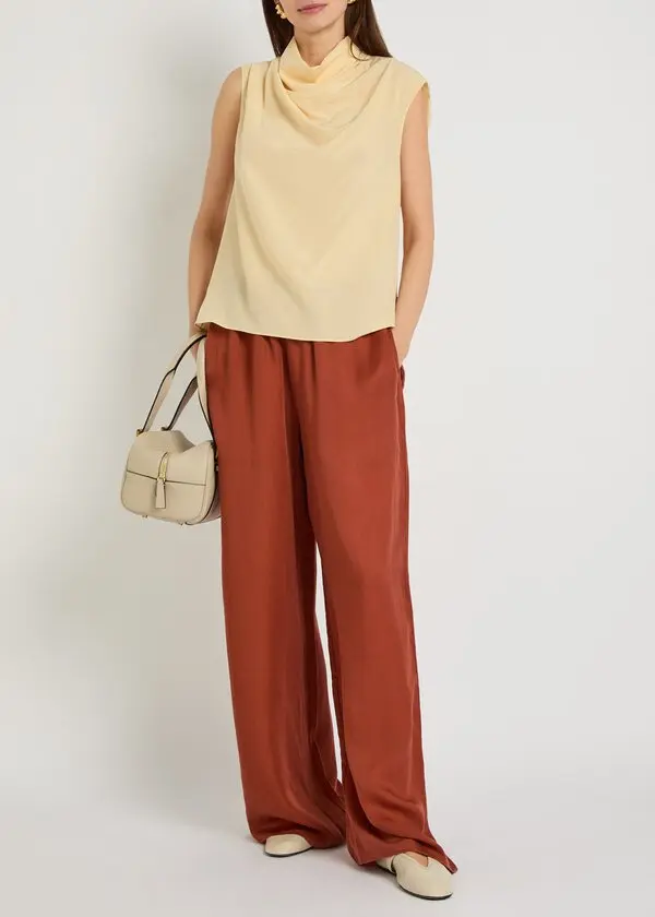 AKYN Teagan Wide-leg Lyocell Trousers