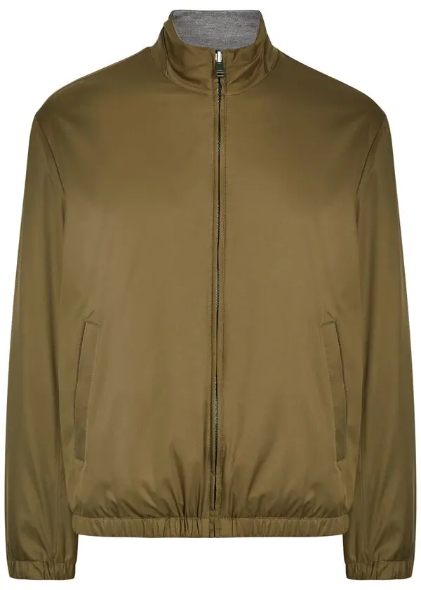 Canali Reversible Woven Jacket - Gold