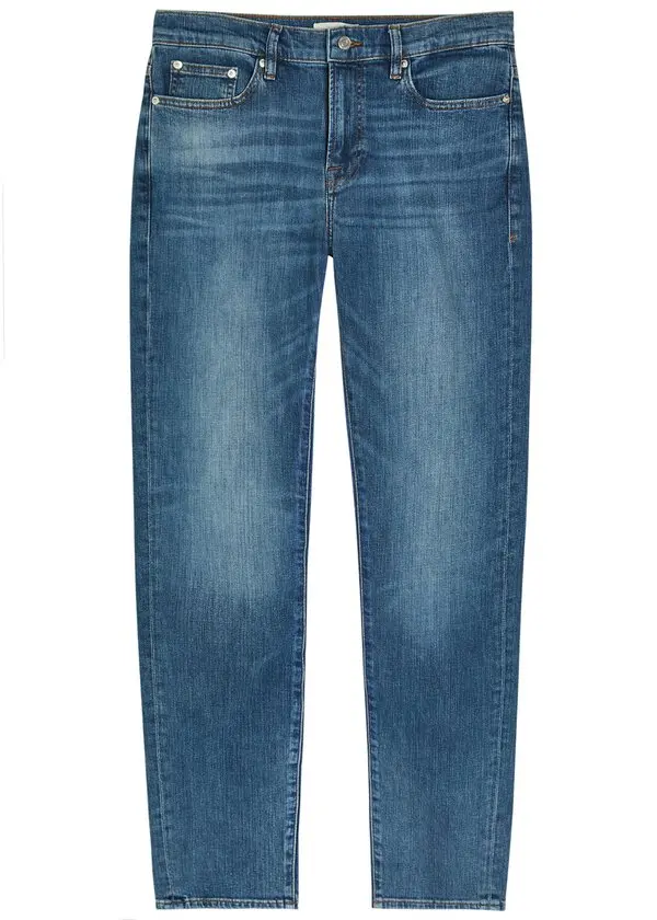 FRAME L'homme Slim-leg Jeans - Mid Blu