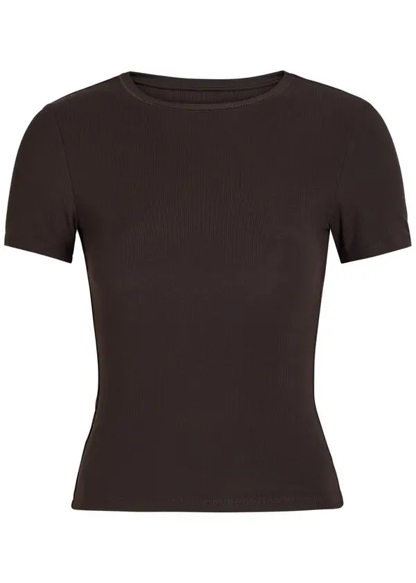 TALA 365 Ribbed Stretch-modal T-shirt - Brown
