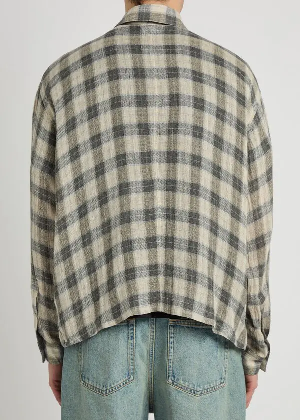 WON HUNDRED Maza Checked Woven Overshirt