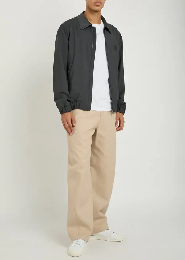 Dolce & Gabbana Logo-appliquéd Wool-blend Jacket - Grey