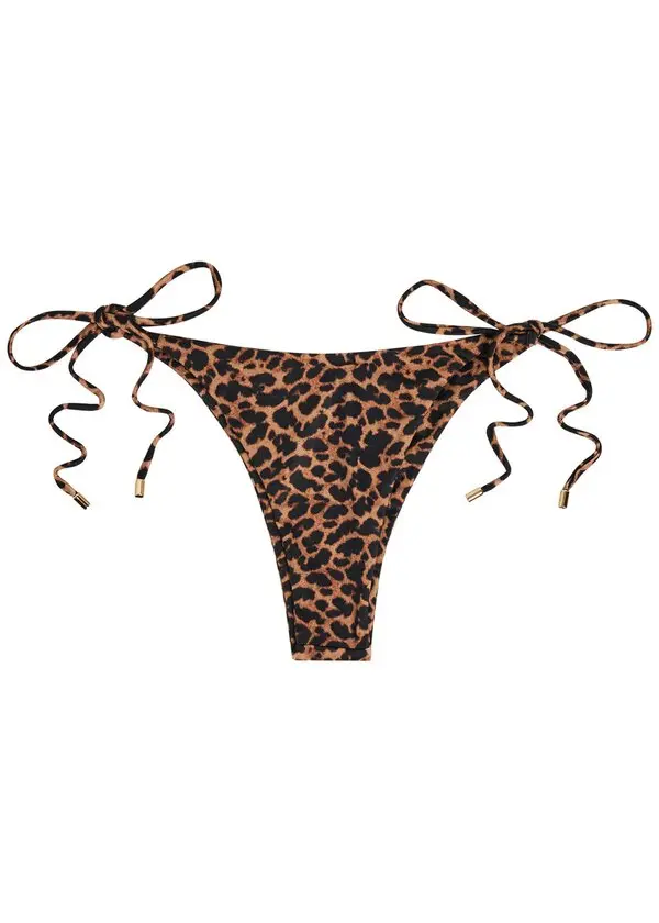 AWAY THAT DAY Catania -print Bikini Briefs - Leopard