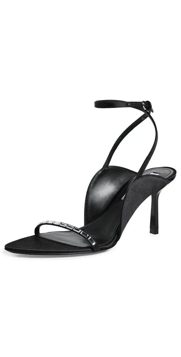 Victoria Beckham Eliza Embellished Sandals - Black
