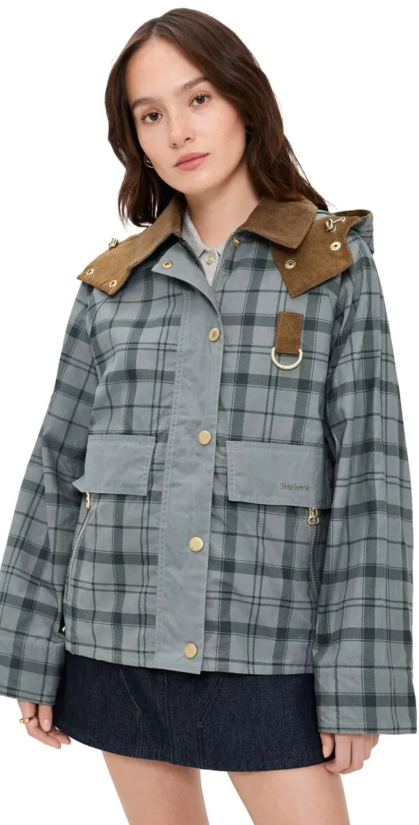 Barbour Carnforth Tartan Jacket - Grey Tartan