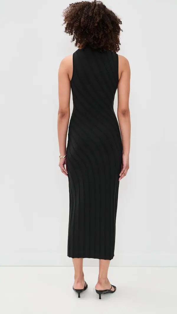 Cult Gaia Jessica Stripe Knit Midi Dress