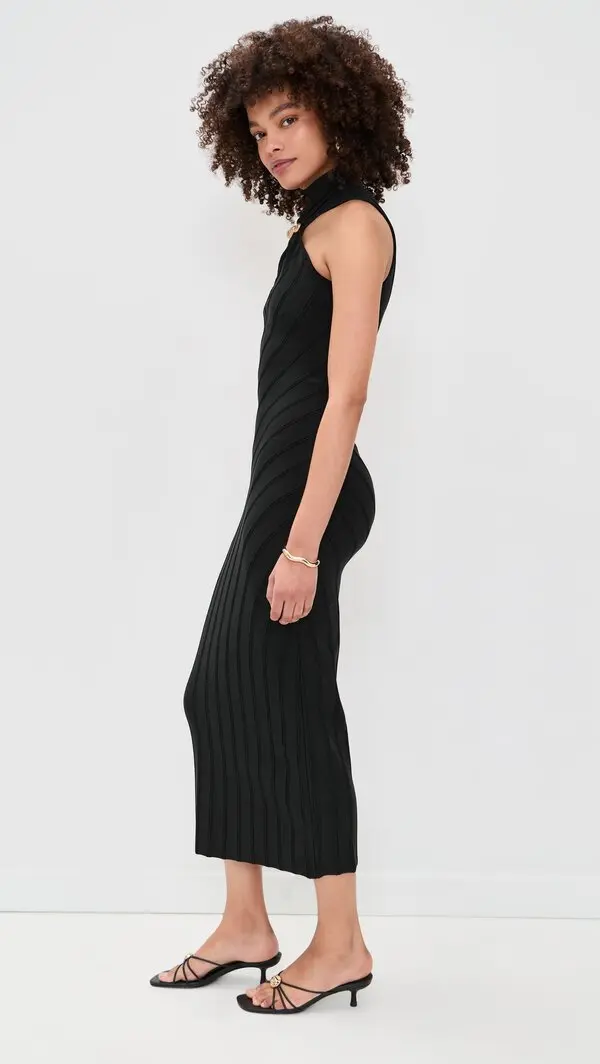 Cult Gaia Jessica Stripe Knit Midi Dress