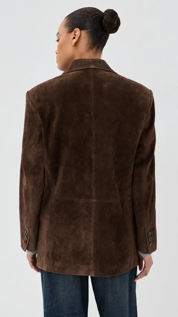 ARMA Benny Gritty Suede Blazer - Brown