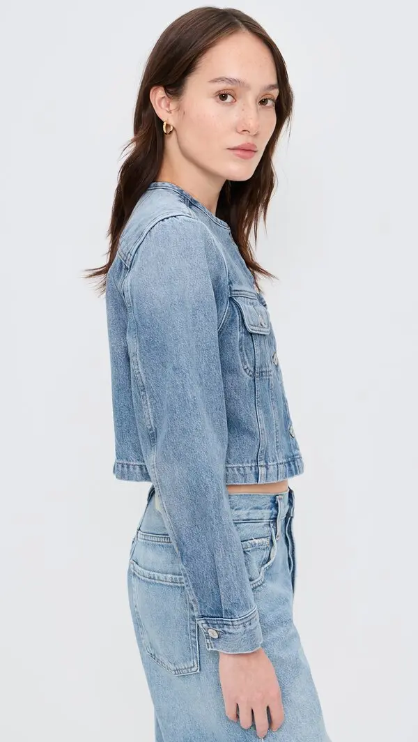 Citizens Of Humanity Devin Collarless Denim Jacket - Cecil