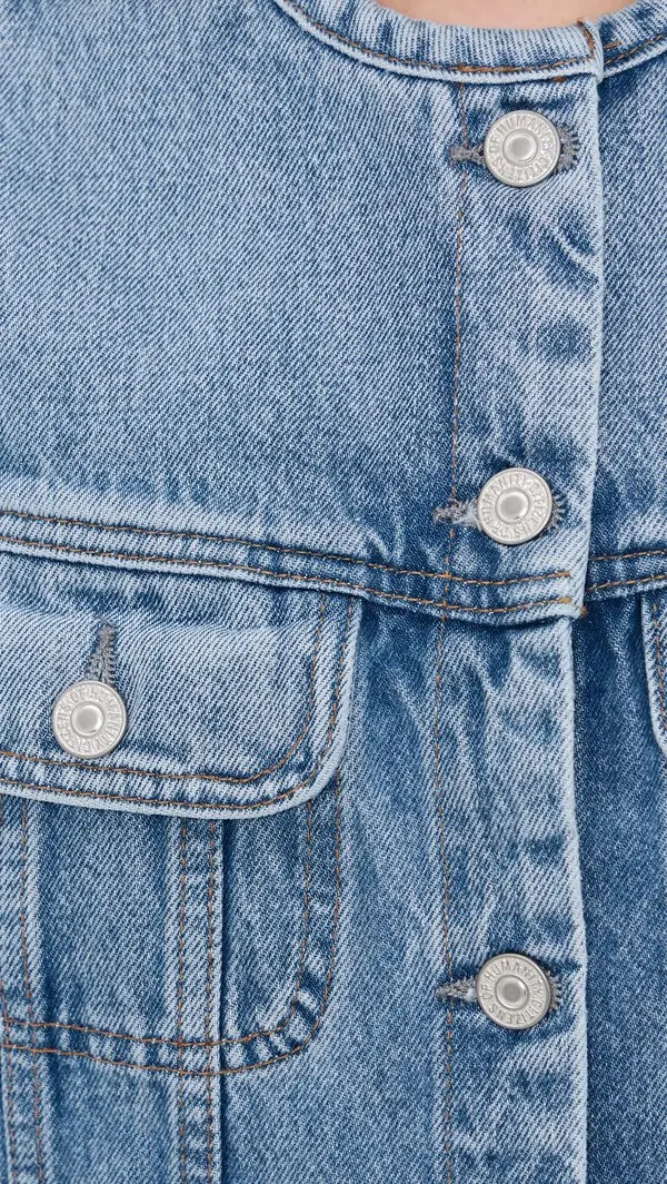 Citizens Of Humanity Devin Collarless Denim Jacket - Cecil