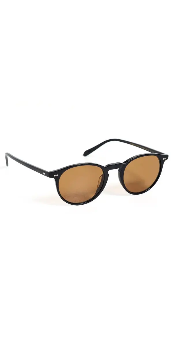 Oliver Spencer Riley Sunglasses - Hanada Indigo/cognac
