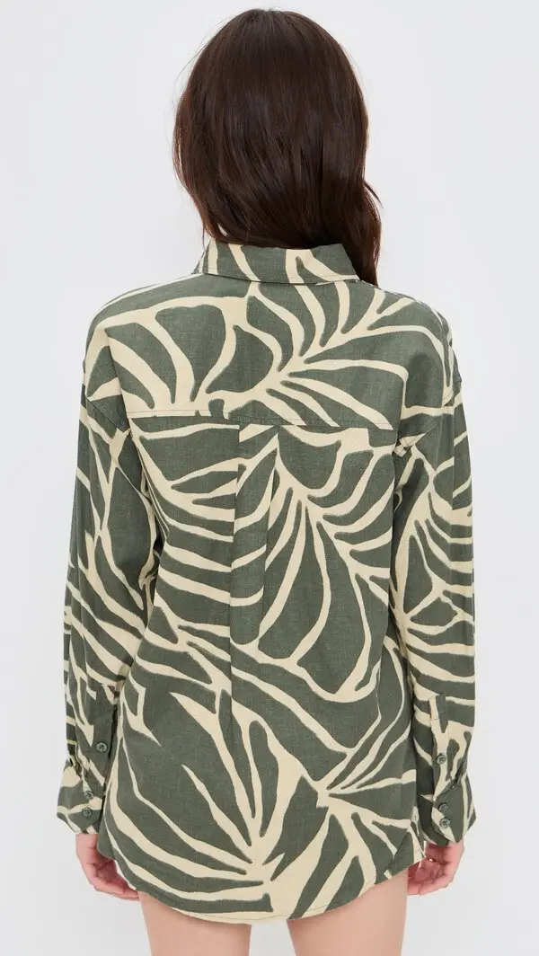 Z Supply Alfie Tova Botanical Print Button-down Shirt