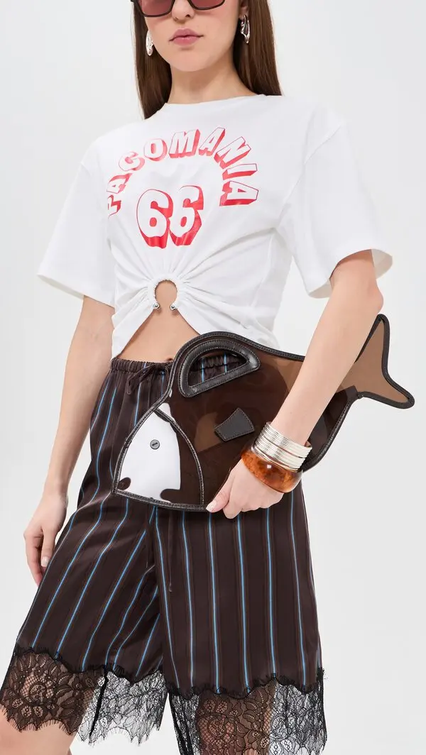 Staud Cleo Fish Tote - Espresso