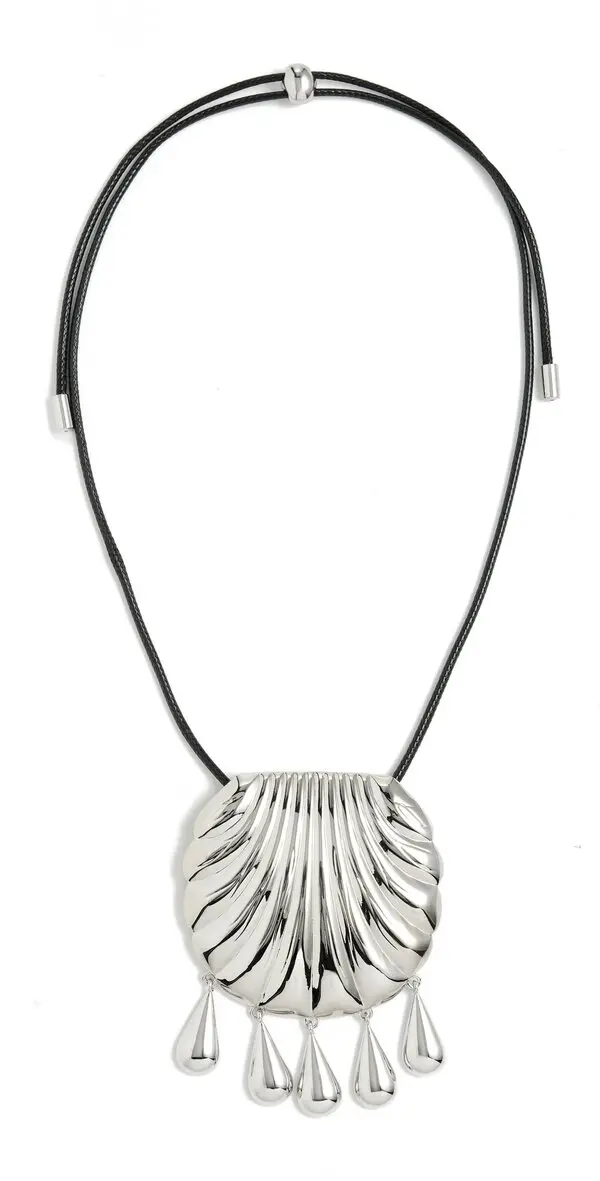 MAYAMAR Shell Pendant Necklace - Silver