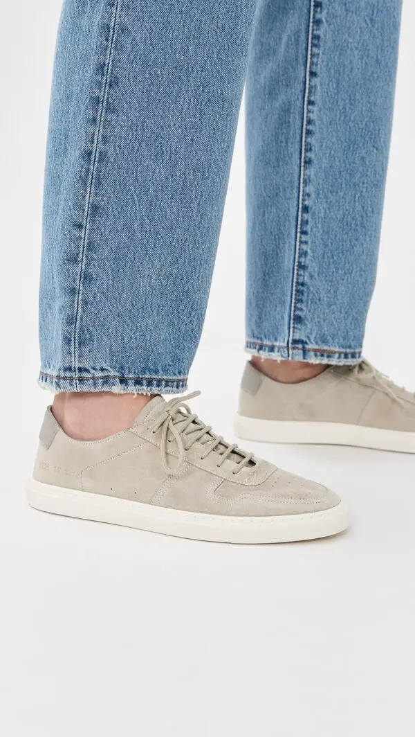 COMMON PROJECTS Suede Basketball Sneakers - Warm Grey