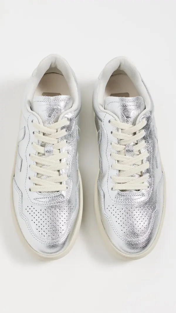 VEJA V-90 Metallic Leather Sneakers