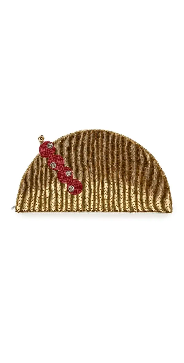 SIMONMILLER Beaded Lune Clutch - Old Fashioned