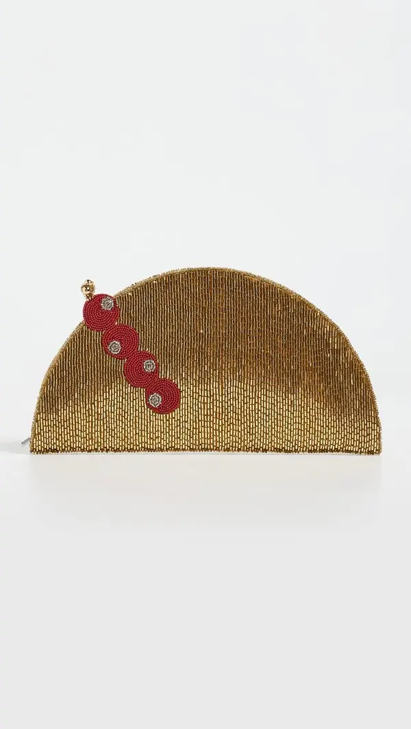 SIMONMILLER Beaded Lune Clutch - Old Fashioned