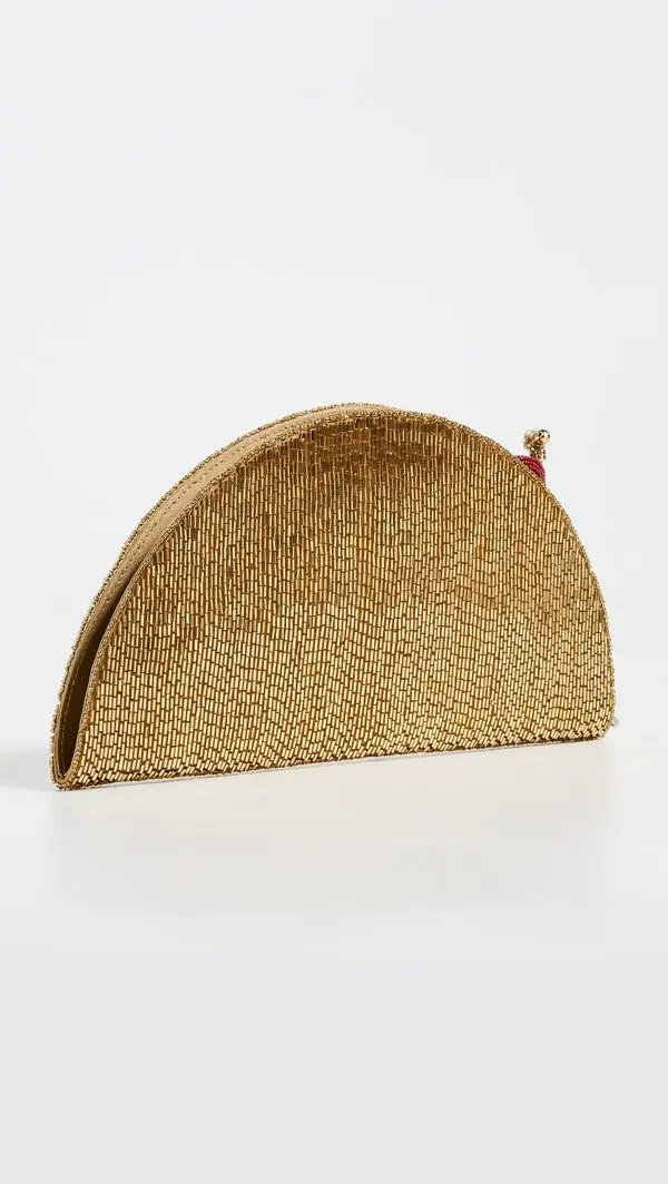 SIMONMILLER Beaded Lune Clutch - Old Fashioned