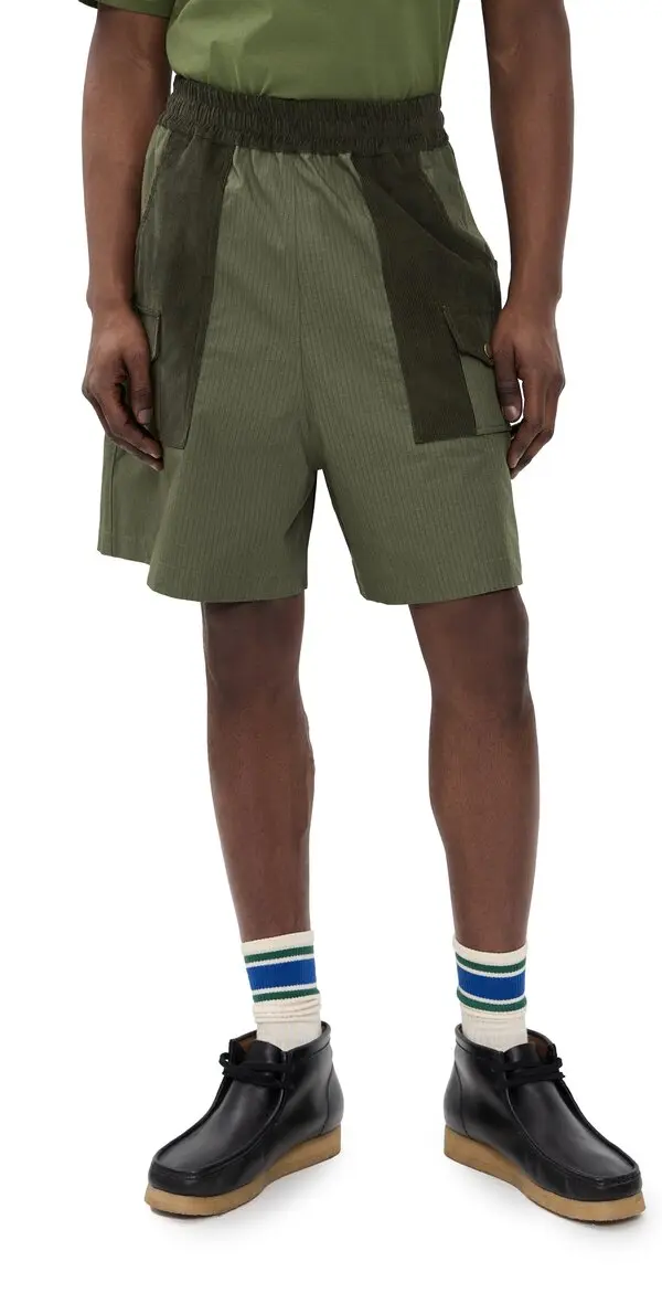 NICHOLAS DALEY Scout Shorts 5.5 - Olive