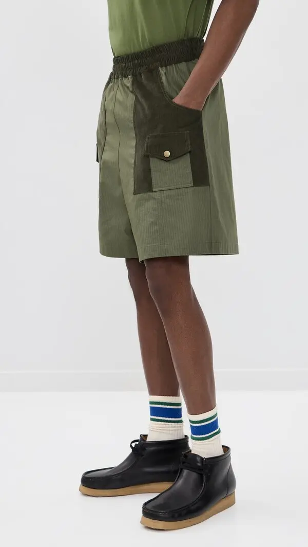 NICHOLAS DALEY Scout Shorts 5.5 - Olive